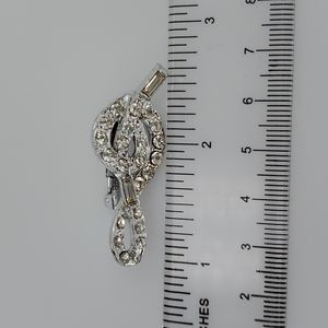 LJM | Jewelry | Vintage Ljm Rhinestone Music Note Brooch | Poshmark